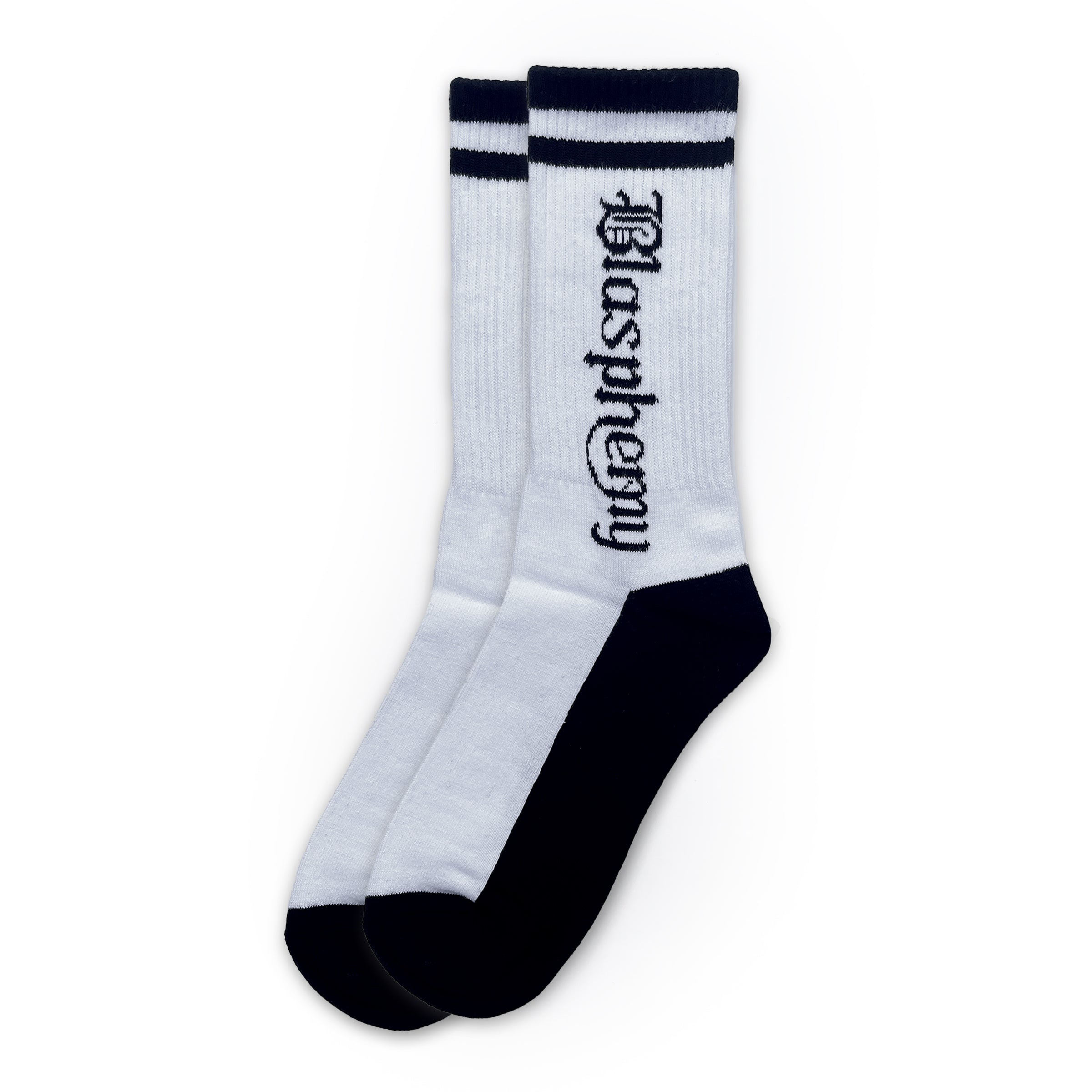 Black & White Knit Socks – Blasphemy